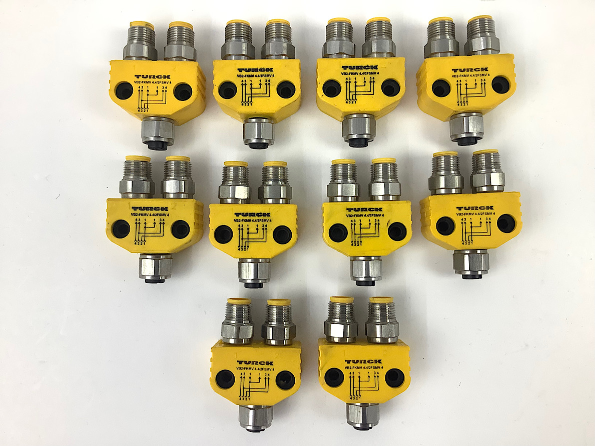 10x TURCK VB2-FKMV 4.4/2FSMV-4 Actuator und Sensor Splitter