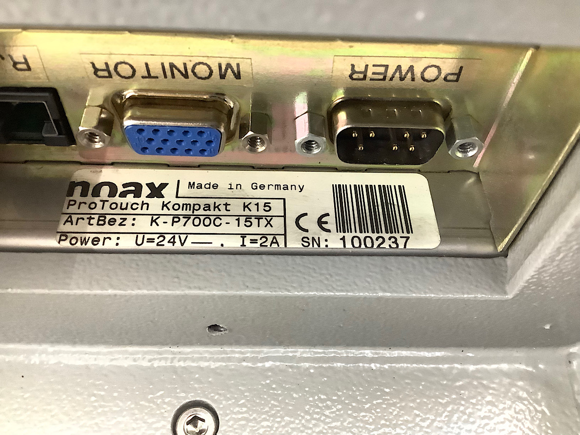 VT Vision Tools noax K-P700C-15TX 24V 2A Industrial PC, Touch Panel