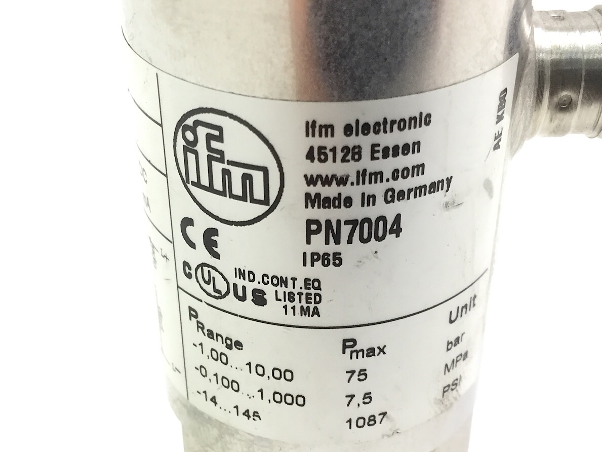 14x ifm electronic PN7004 pmax 75 bar Drucksensor