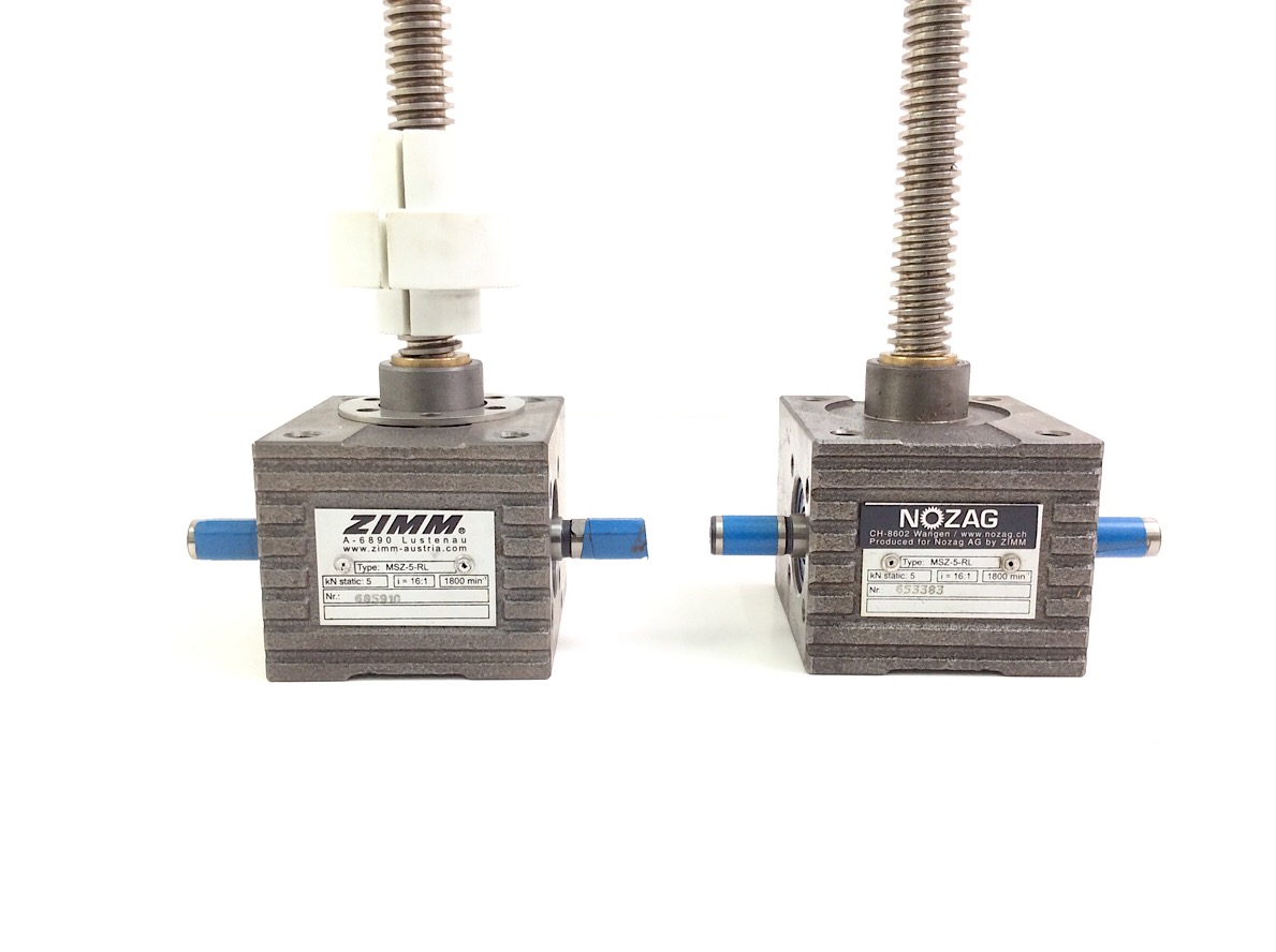 2er Set NOZAG / ZIMM Typ.:MSZ-5-RL kN Static:5 i=16:1 1800min ...