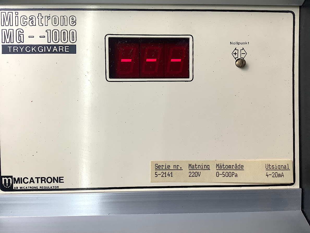 Micatrone MG-1000 D Druck Sender 220V 4-20mA