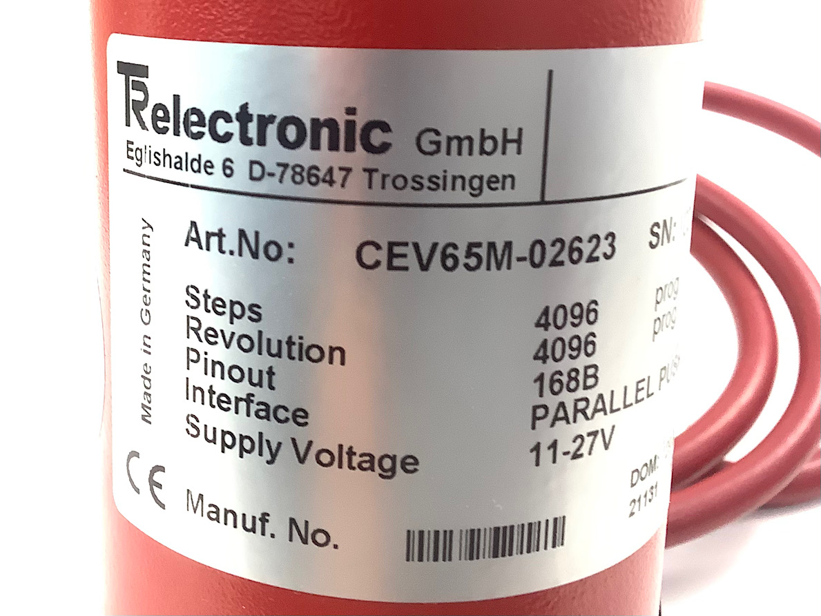 2x TR-ELECTRONIC 110-02623 Profibus Dp-Encoder Drehgeber