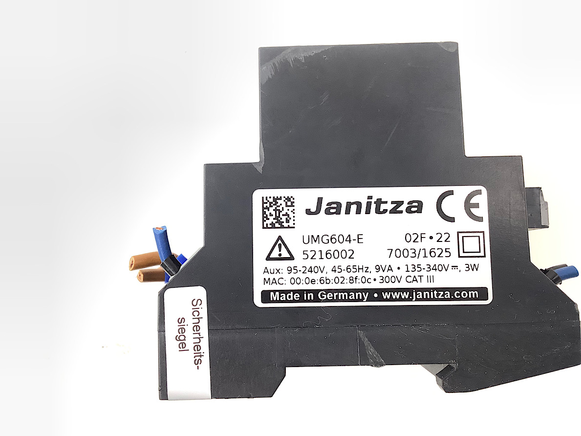 3x Janitza UMG 604-E Spannungsqualitäts-Analysator