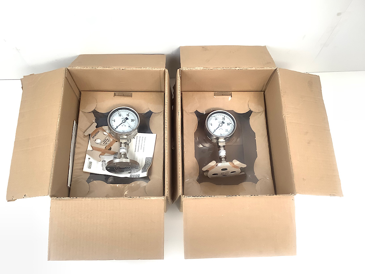 2er Set WIKA EN 837-1 Manometer