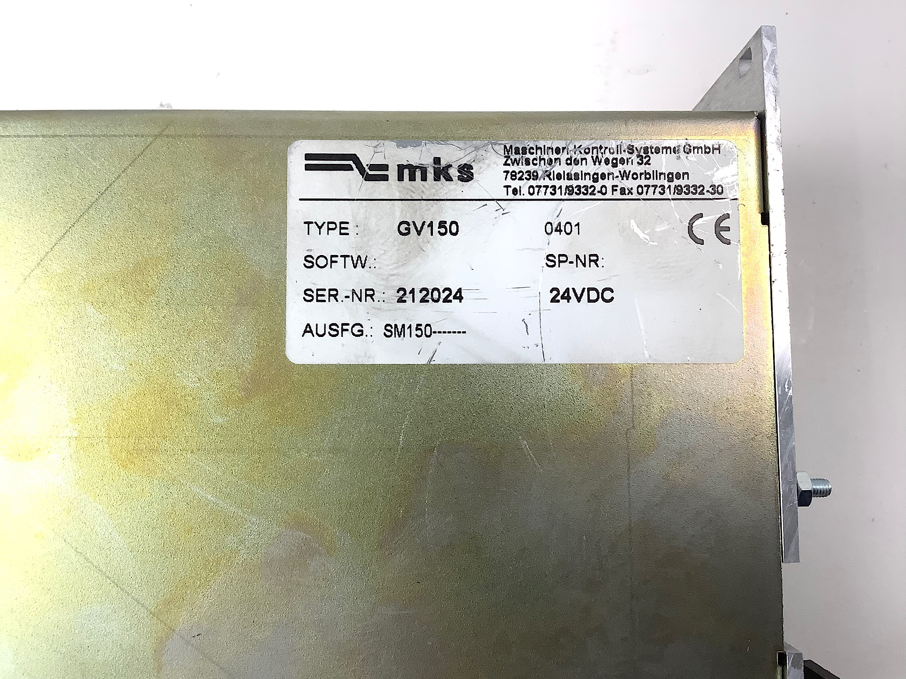 2x MKS GV150 24VDC Encoder Control Modul (Eine Platte verbogen, siehe Bild dazu)