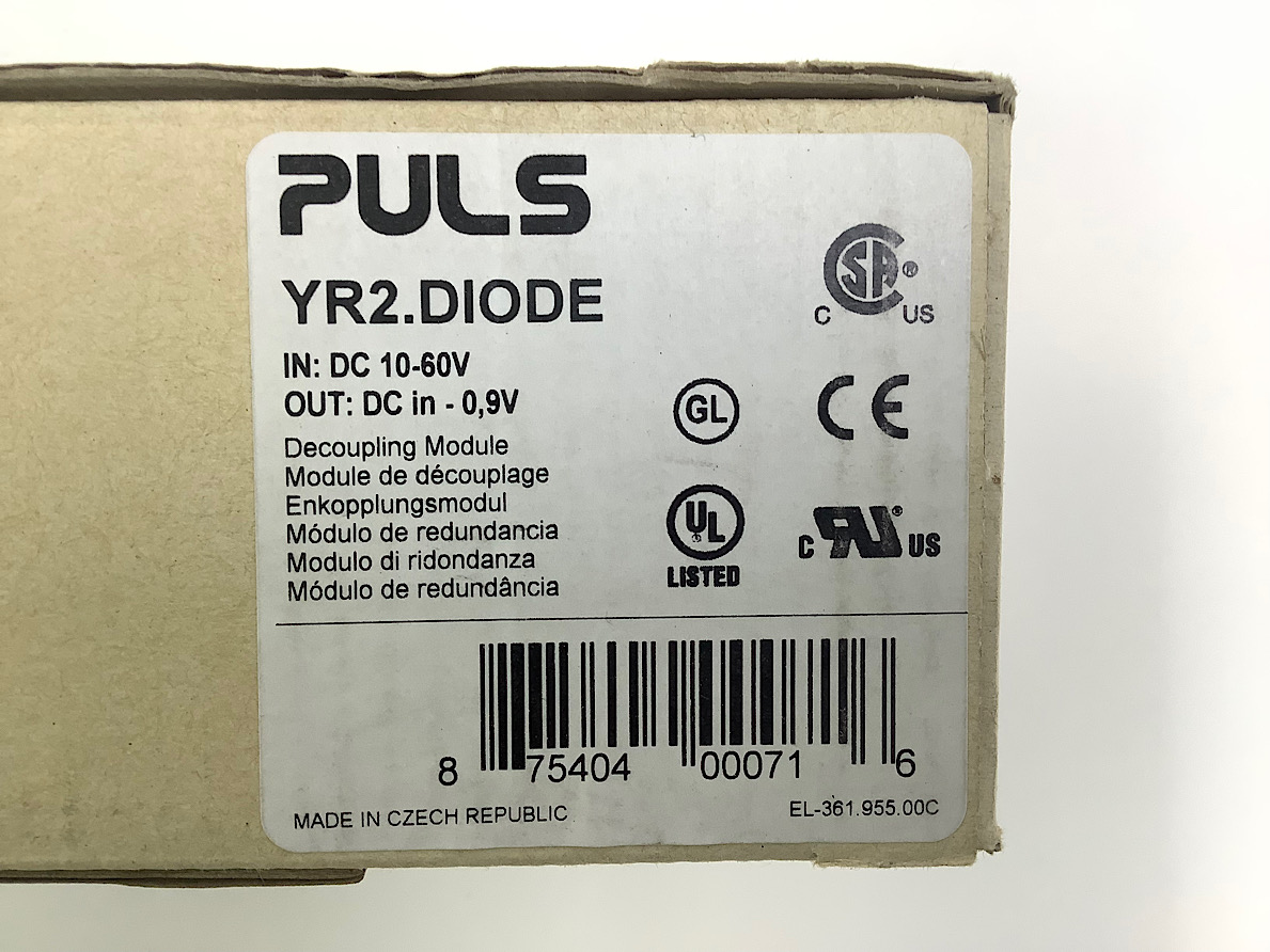 3er Set PULS YR2.DIODE 0,9V DC Dioden Redundanzmodul