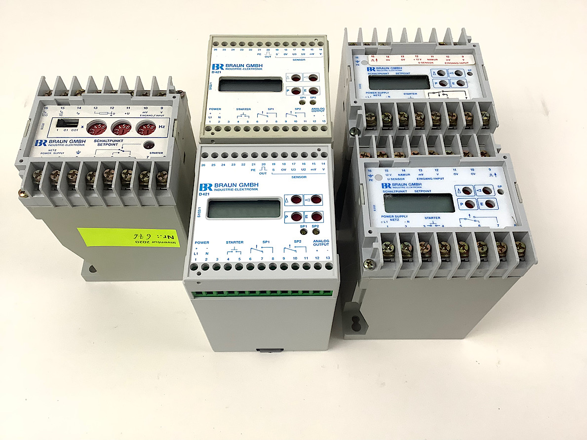 5er Set BRAUN, 1x D422.51W2, 2x D421.51U2, 2x D422.31D1, Power Supply ...