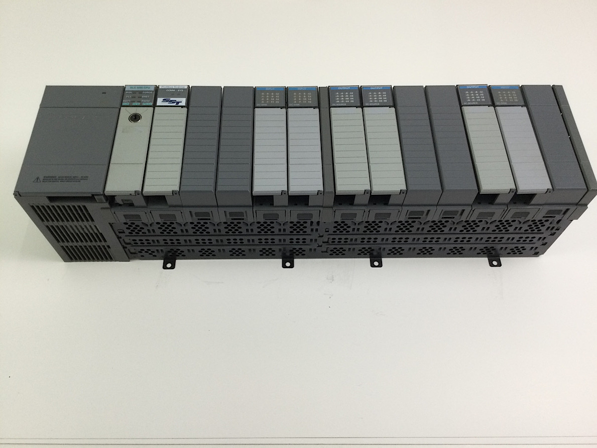 ALLEN BRADLEY SLC500 13-Slot RACK mit CPU & Profibus Scanner ,Power ...