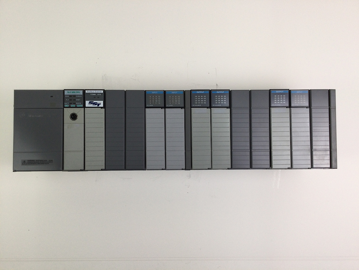 ALLEN BRADLEY SLC500 13-Slot RACK mit CPU & Profibus Scanner ,Power ...