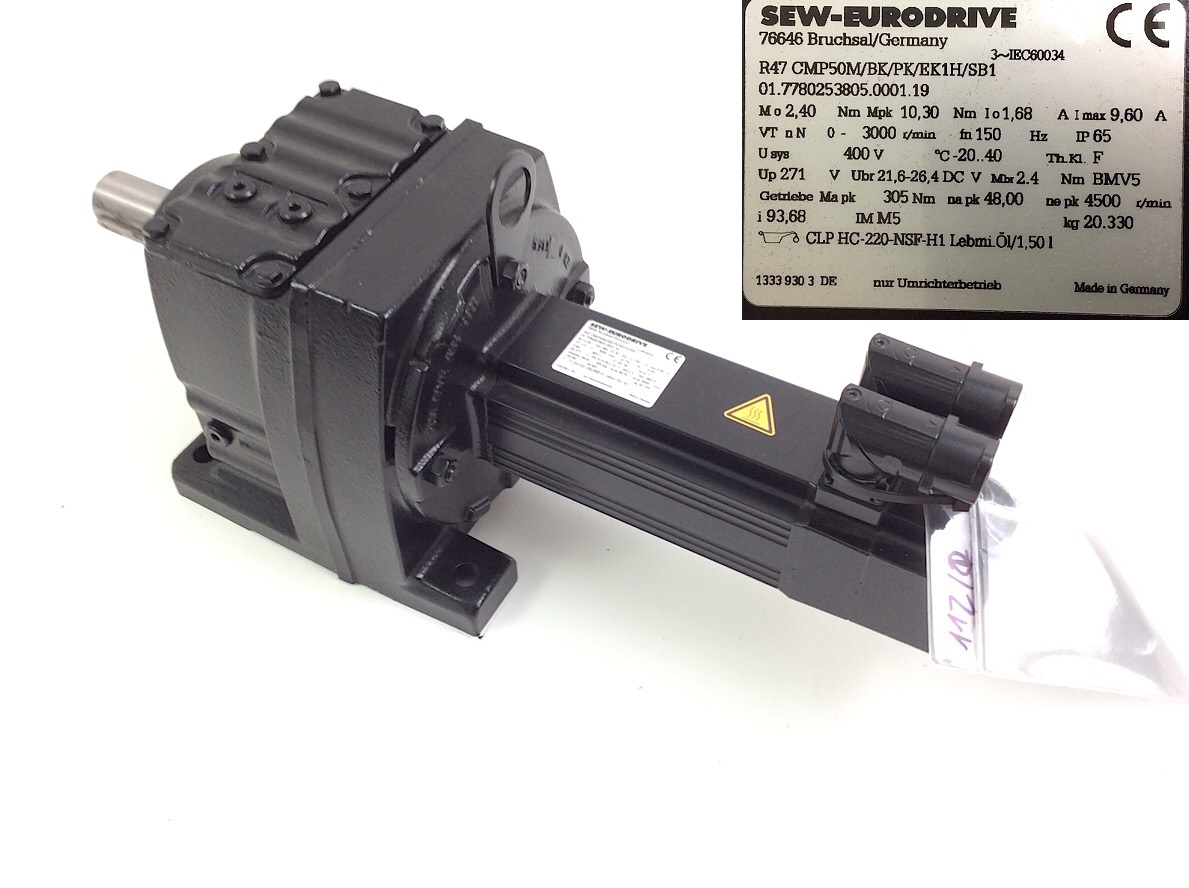 SEW-Eurodrive Servomotor Getriebemotor R47 CMP50M/BK/PK/EK1H/SB1 3000r ...