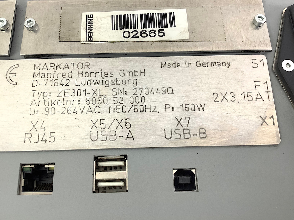 MARKATOR MV5 ZE 301 XL Zentraleinheit für Tisch und Handmarkiersysteme