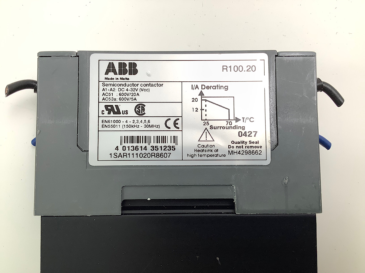 75x ABB R100.20 Semiconductor contactor