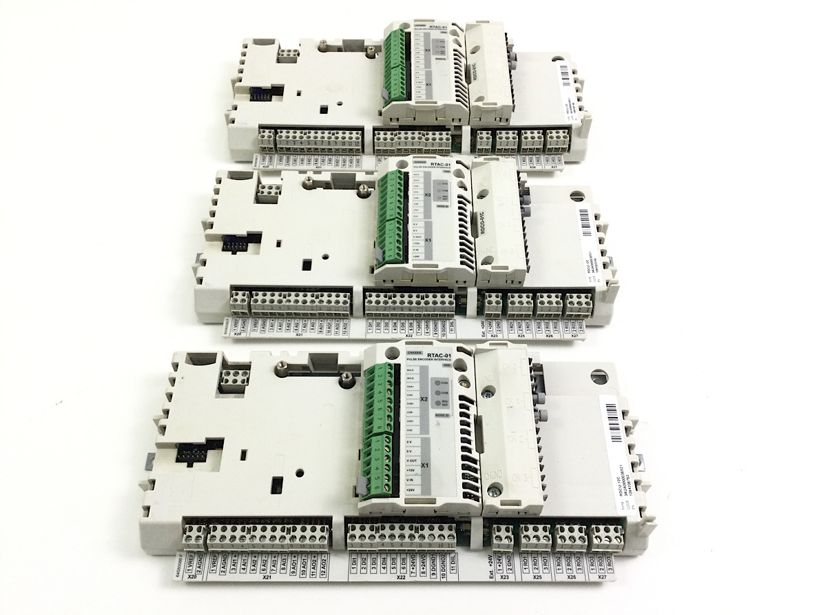 3x ABB RTAC-01 RDCO-01C RDCU-12C Pulse Encoder Interface Controller Board