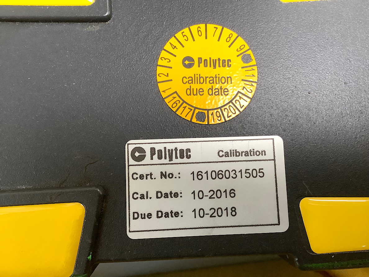 Polytec PDV100 Tragbares Laservibrometer / Portable Digital Vibrometer