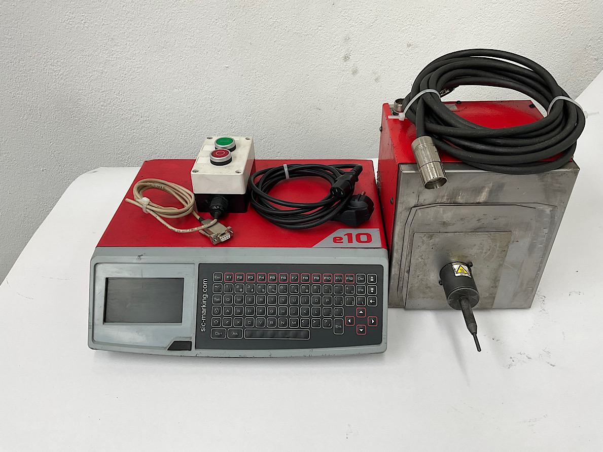SIC MARKING Nadelmarkiersystem E10 Rev D6 Controller mit Nadelpräger i81 Rev E