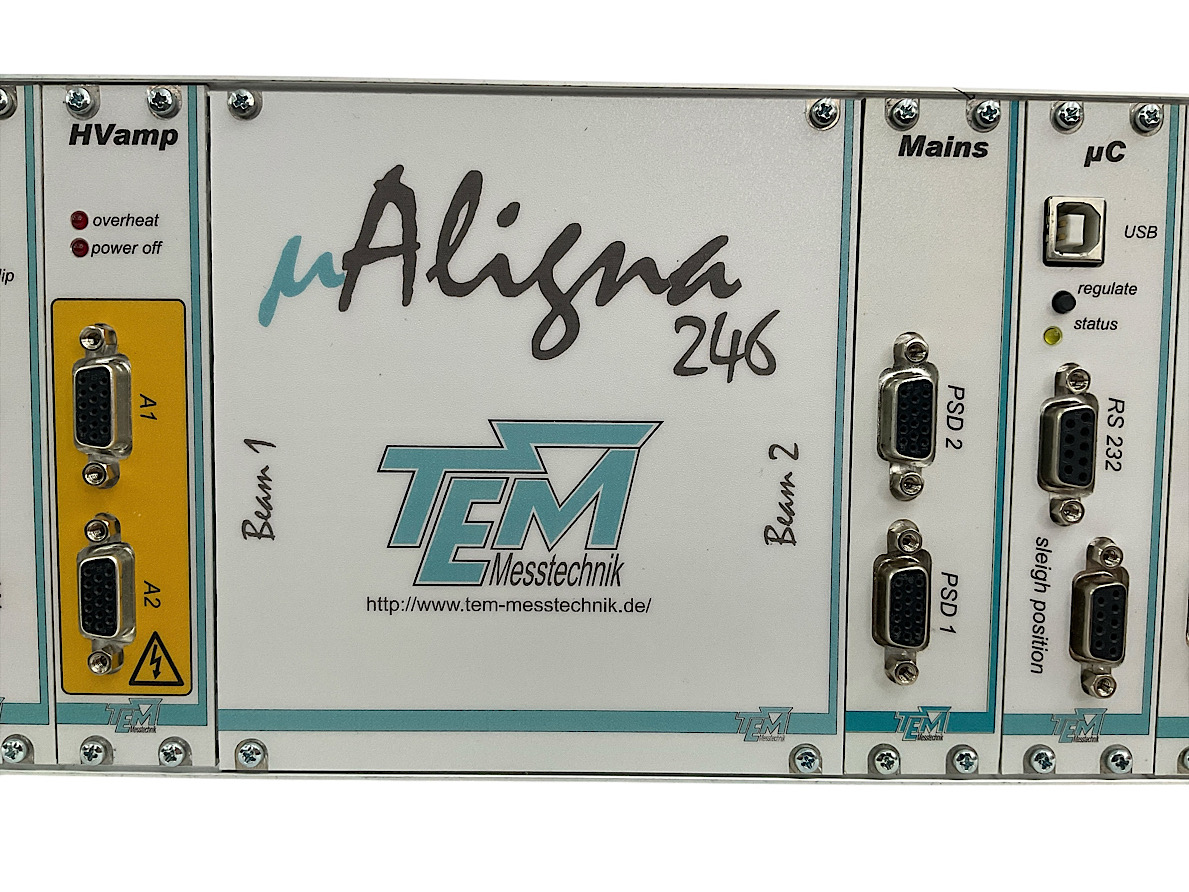 Tem Messtechnik Aligna 246 BeamLock Control mit div. Modulen z.B. 2x Mains
