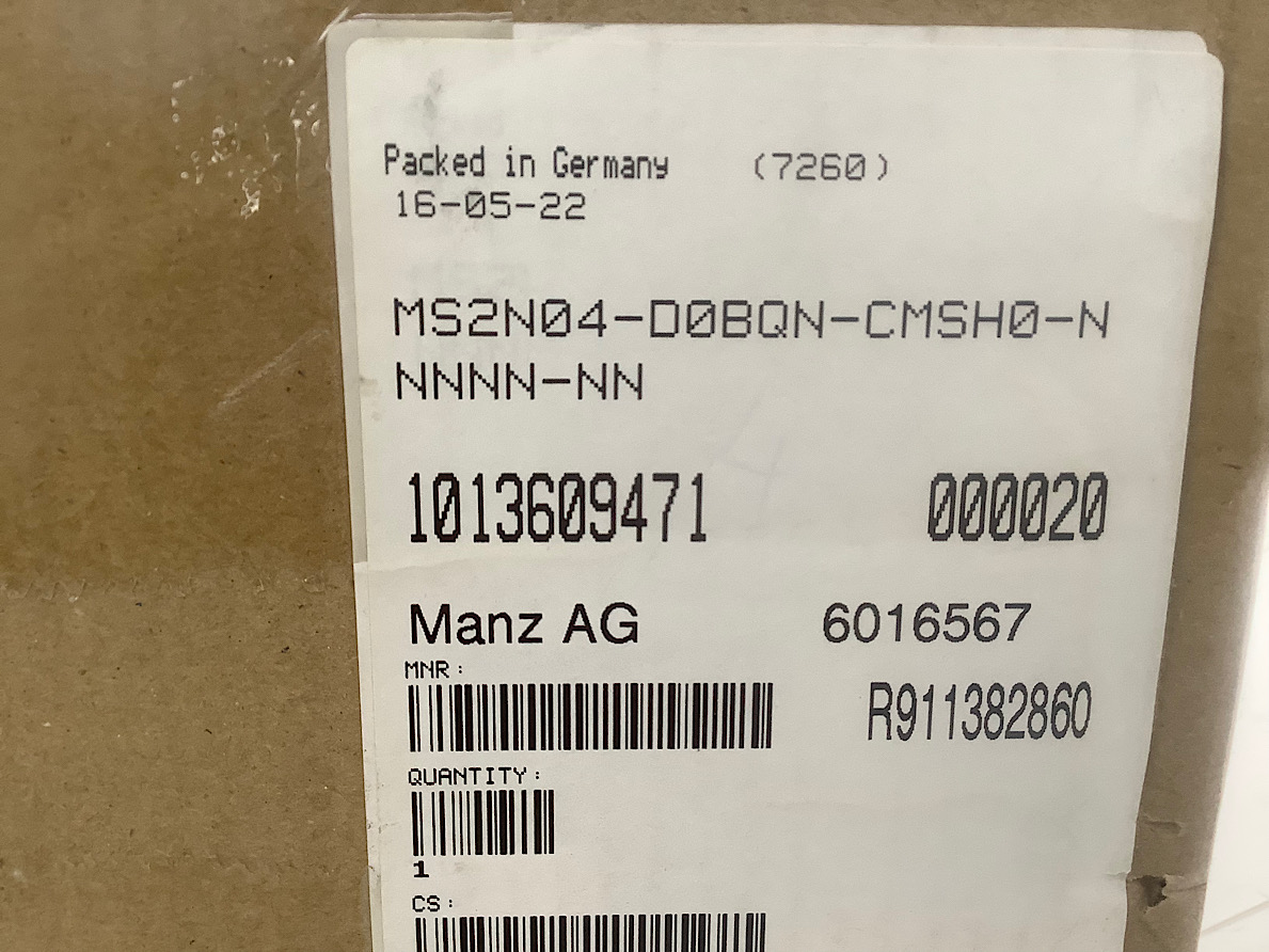 Rexroth R911382860 Servomotor MS2N04-D0BQN-CMSH0-NNNNN-NN OVP