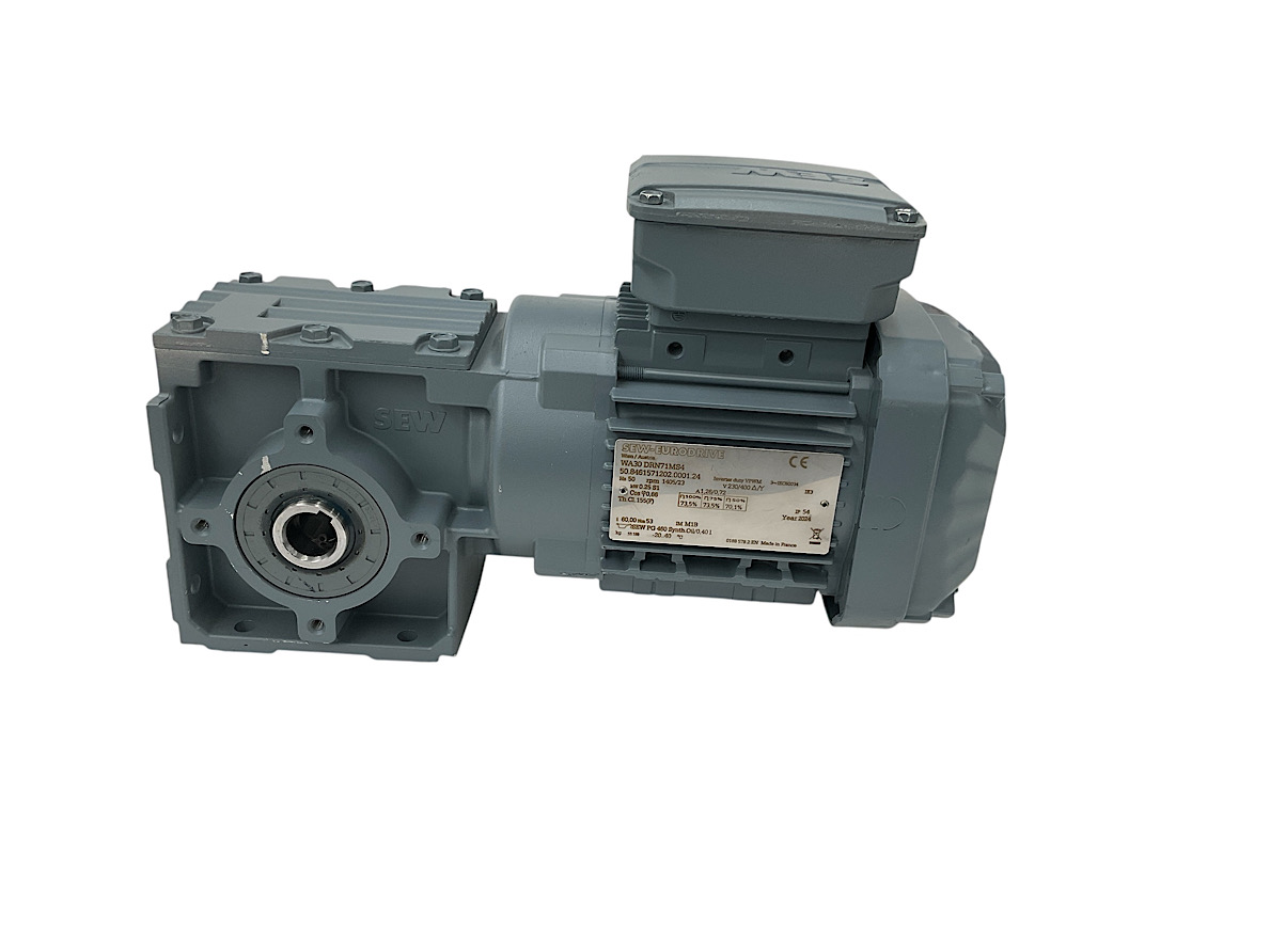SEW Getriebemotor WA30 DRN71MS4 0.25kW 1.26/0.72A 1405/23r/min