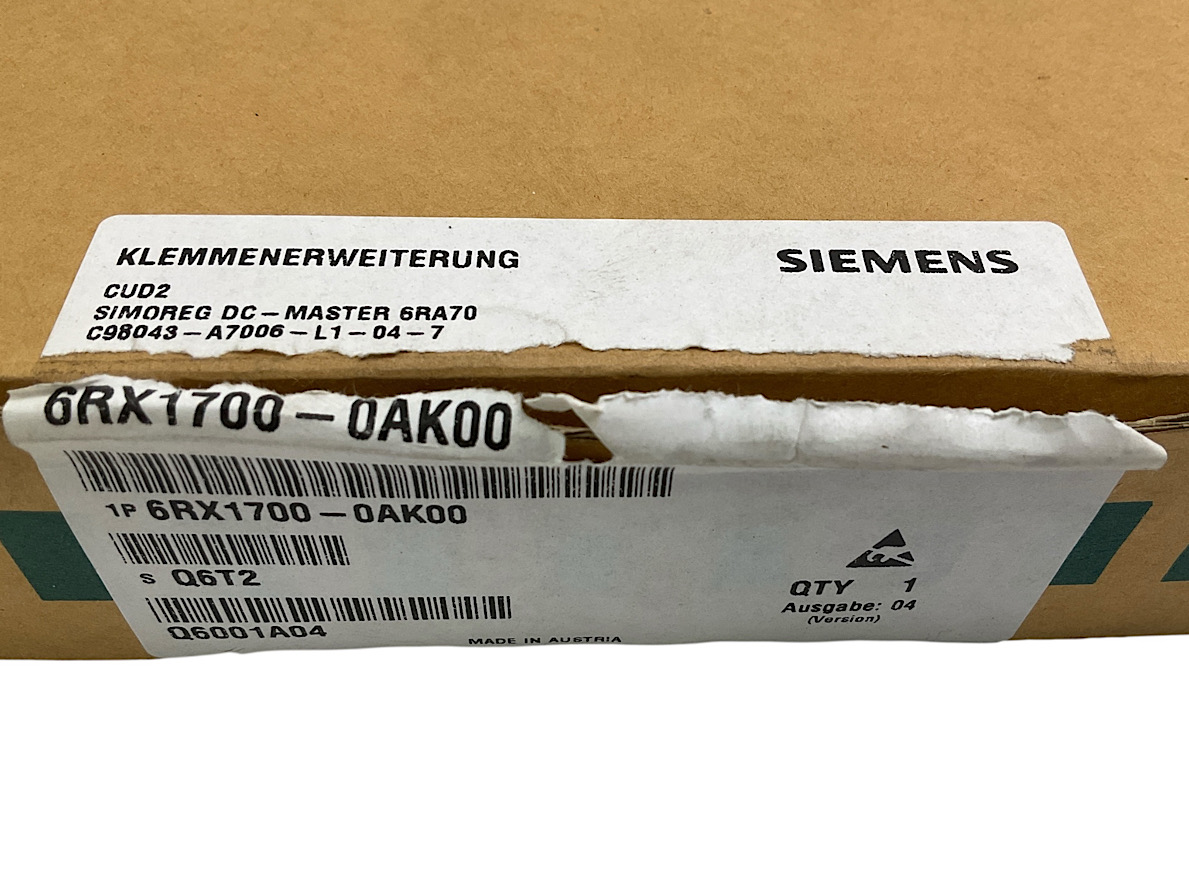 Siemens 6RX1700-0AK00 Simoreg DC-Master C98043-A7006-L1 Klemmenerweiterung