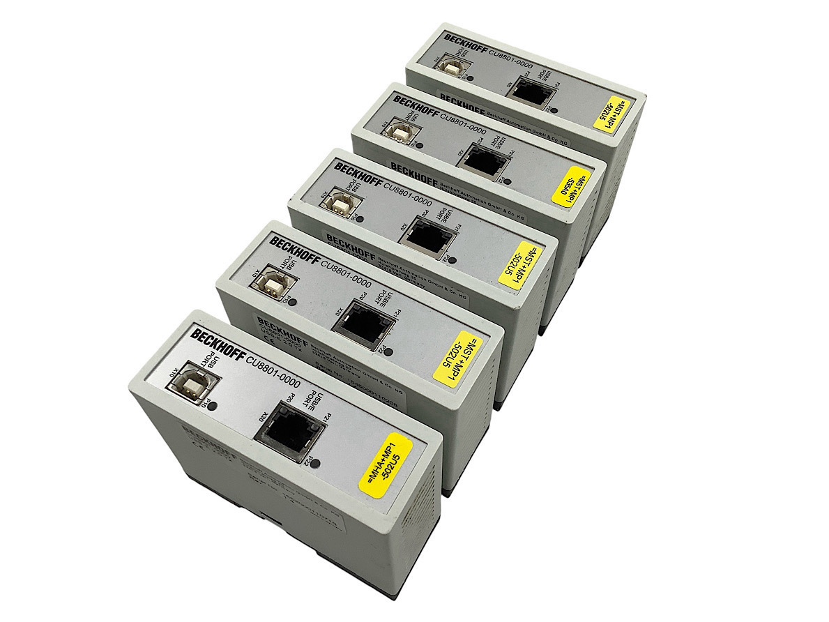 5er Set BECKHOFF CU8801-0000 USB-E2.0Tx Senderbox
