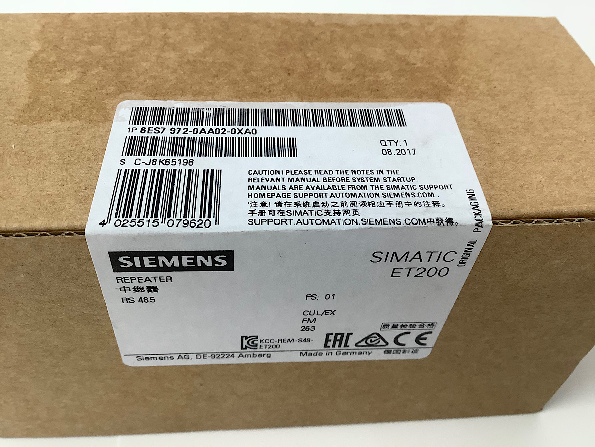 Siemens Simatic ET200 Repeater 6ES7972-0AA02-0XA0 OVP